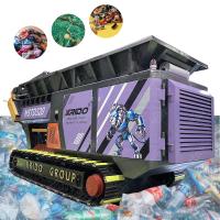 China Tracked Mobile Shredder with 360° Steering 55 Kw Power and Double Shaft Design for Efficient Waste Processing for sale