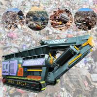 China Tracked Mobile Waste Shredder 55 Kw Double Shaft MSW Shredder with 360° Steering for sale