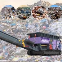 China Tracked Mobile Shredder 55 kW Double Shaft for Construction and Industrial Waste for sale