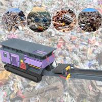 China Tracked Mobile Shredder 55 kW Double Shaft for Construction Waste Recycling for sale