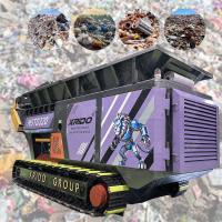 China 55 kW Double Shaft Tracked Mobile Shredder 360° Steering for Industrial Waste for sale
