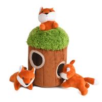 China New Design Pet Puzzle Squeaky Soft Plush Chew Hide and Seek Dog Toy Set for sale