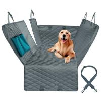 China Hammock Dog Car Back Seat Cover Waterproof Nonslip 147cm With Storage Pockets for sale