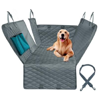 China Hammock Dog Car Back Seat Cover Waterproof Nonslip 147cm With Storage Pockets for sale