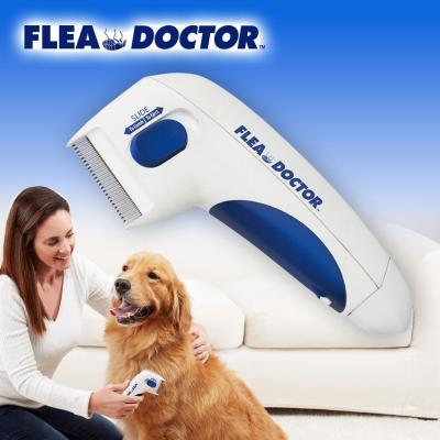 China Hallupets Dog Pet Electric Flea Comb Remover Electric Flea And Tick Comb for sale