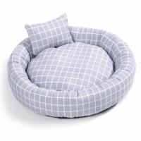 China Wholesale Round Soft Warm Pet Bed with Pillow Donut Cuddler Cats Dogs Bed Pet bed luxury with non slip bottom for sale
