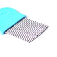 China Stainless Steel Durable Three Piece Pet Grooming Comb Lice Remover Metal Dog Comb for sale