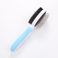 China Double Needles Pet Grooming Tools Hair Remover Comb 98g for sale