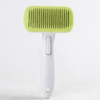 China Au-To Pet Hair Remover Slicker Pet Shedding Brush Comb For Dog Cat BSCI Certification for sale
