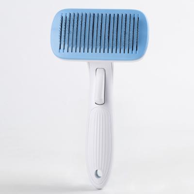 China Au-To Pet Hair Remover Slicker Pet Shedding Brush Comb For Dog Cat BSCI Certification for sale
