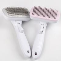China Au-To Pet Hair Remover Slicker Pet Shedding Brush Comb For Dog Cat BSCI Certification for sale