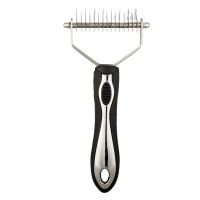 China Stainless Steel Dogs Cat Massage Comb Brushes Pet Grooming Tools Stretch Hair Comb for sale