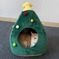 China High Quality Cats Puppies Beds Washable Warm Pet Bed Luxury Christmas tree Cave Mat for sale