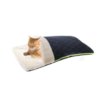 China Unique quilt shape pet bed fashionable envelope plush durable cat bed breathable dog bed,cat cave for sale
