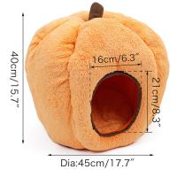 China 2021 Factory customization High Quality Cats Dogs Cave Washable Pets Bed Luxury Pumpkin Pets House for sale