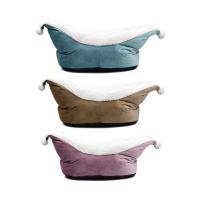China Boat shape Portable Pet Bed Luxury Furry Dog Bed Washable Calming Bed for Dog and Cat for sale