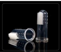 China Bristle Silicone Dog Cleaning Tool Teeth Cleaning Dog Oral Care Finger Pet Toothbrush for sale