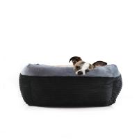 China Rectangle Plush Dog Cat Bed Self-Warming Deep Sleep Pet Bed Corduroy Pets Bed Washable Comfortable Dog Sofa for sale
