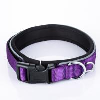 China Adjustable Dog Leash Collar Chain Laser Dog nylon Lead Pet Reflective Stripe Cozy Collar para perro for sale
