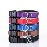 China Adjustable Dog Leash Collar Chain Laser Dog nylon Lead Pet Reflective Stripe Cozy Collar para perro for sale