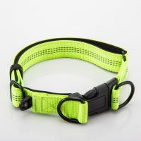 China Adjustable Double D Buckles Dog Collar And Leash Set Chain Dog Nylon Lead Reflective for sale