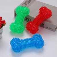China BSCI Cute Molar Dog Bite Toys Dog Chew Toys Squeaky Bone With Massage Particle for sale