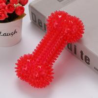 China BSCI Cute Molar Dog Bite Toys Dog Chew Toys Squeaky Bone With Massage Particle for sale