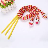 China Vocal Pink Snake Cat Pet Toys Cat Feather Teaser Wand 113cm for sale
