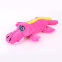 China Realistic Cartoon Crocodile Plush Dog Pet Toys  Fabric Squeaky Cute for sale