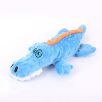 China Realistic Cartoon Crocodile Plush Dog Pet Toys  Fabric Squeaky Cute for sale