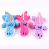 China Realistic Cartoon Crocodile Plush Dog Pet Toys  Fabric Squeaky Cute for sale