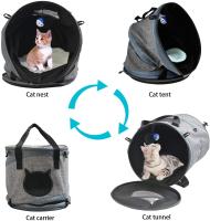 China 3 in 1 Cat Bag Carrier Backpack with Fleece Mat for sale