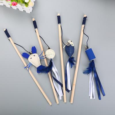 China Outlet Feather Teaser Cat Toy Fish Shrimp Cat Interactive Toy 30g for sale