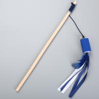 China Outlet Feather Teaser Cat Toy Fish Shrimp Cat Interactive Toy 30g for sale