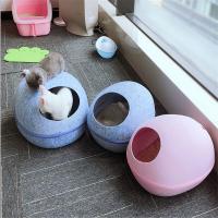 China Eco-friendly Breathable Cute Detachable Egg Shape Dog Cat Cave Bed for Pet Supplies for sale