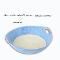 China felt cat nest with for 100% safety pet round nest cat dog bed cat bed nest for sale