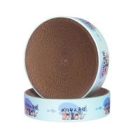 China 2 In1  Durable Round Cat Scratcher Bed Pad & Lounge 1000g for sale