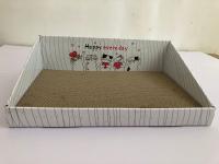 China Recyclable Corrugated Cat Cardboard Scratcher Bed 700g For Playing Relaxing for sale