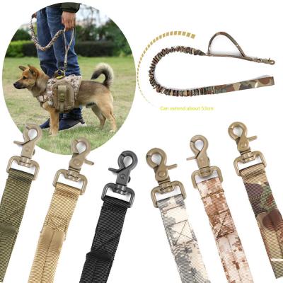 China Tactical Bungee Nylon Rope Dog Leash Retractable Dog Training Leashes for sale