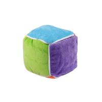 China Eco-Friendly Colorful Intelligent Pet Toys Cotton Plush Leakage Food Cube Dog Chew Toys for sale