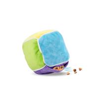 China Eco-Friendly Colorful Intelligent Pet Toys Cotton Plush Leakage Food Cube Dog Chew Toys for sale