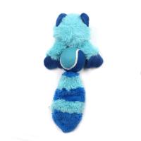 China Squeaky Plush Dog Toy Fox Raccoon Bite resistant Durable Dog Interactive Molar Toys for sale