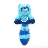 China Squeaky Plush Dog Toy Fox Raccoon Bite resistant Durable Dog Interactive Molar Toys for sale