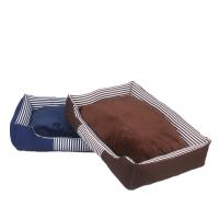 China 1800g PP Cotton Filling Comfortable Pet Bed Waterproof Bottom Canvas Pet Bed for sale