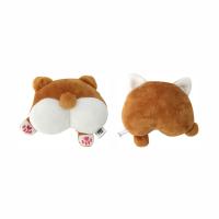 China Corgi Butt Shape Dog Pet Toys Soft Plush Dog Squeaky Toy 37g for sale