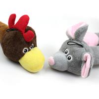 China Bite Resistant Animal Shape Plush Funny Cats Dogs Toy Squeaky Durable Chew Toys for sale