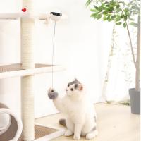 China Interactive Electronic Auto Lift Ball Cat Pet Toys Funny Stick Cat Teaser Toy for sale