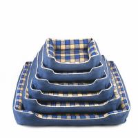 China Warm Soft Lattice Square Dog Mat 740g Indoor House Kennel Nest comfort dog bed for sale
