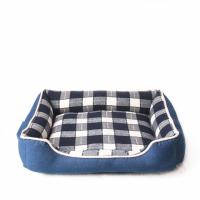 China Warm Soft Lattice Square Dog Mat 740g Indoor House Kennel Nest comfort dog bed for sale