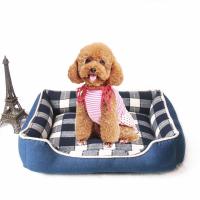 China Warm Soft Lattice Square Dog Mat 740g Indoor House Kennel Nest comfort dog bed for sale